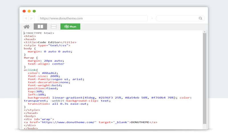 Run Code Editor Blogger Template