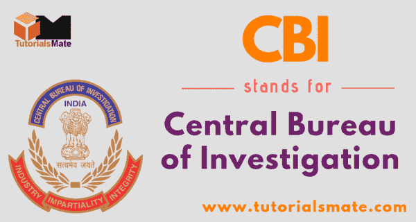 CBI Full Form: What is the full form of CBI? - TutorialsMate