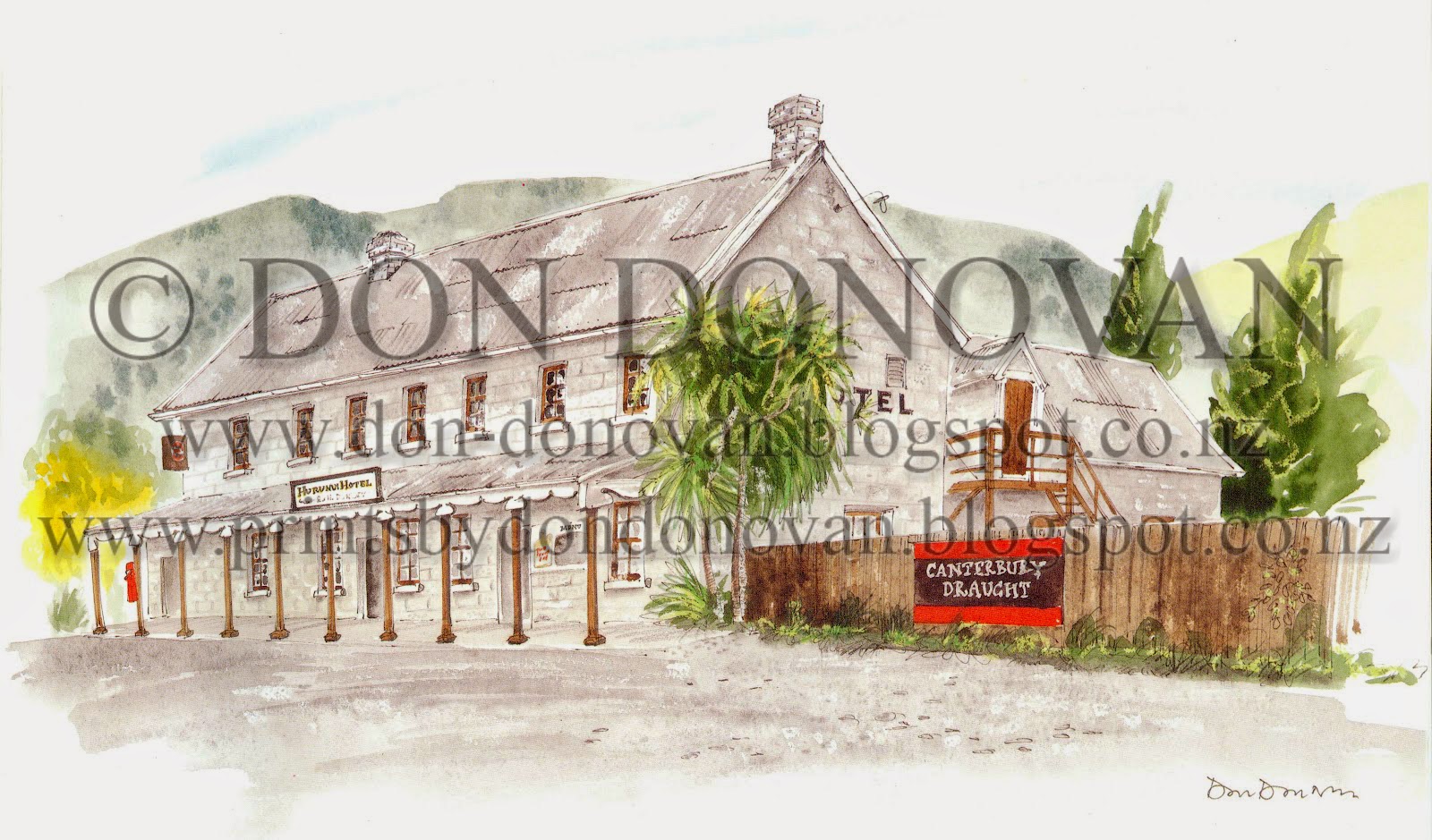Don Donovan's World: Hurunui Hotel