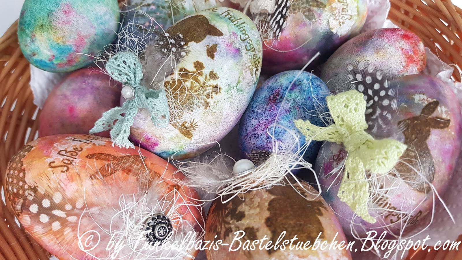 Funkelbazis Bastelstübchen: Verpackung für Gänse-Ostereier