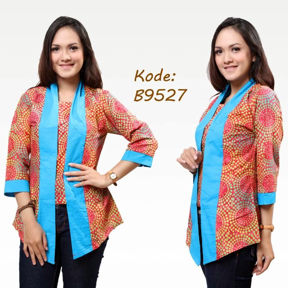 Glows Shop Blus Batik Model Kebaya Rp 93000