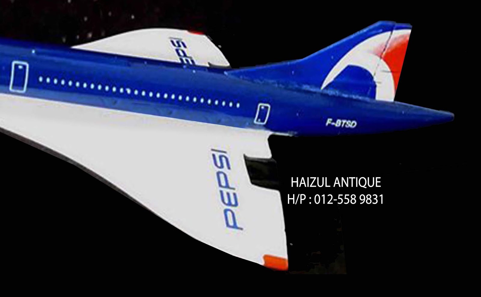 Haizul-Antique: AIR FRANCE 'PEPSI' CONCORDE - METAL AIRCRAFT MODEL