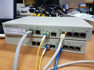 Konfigurasi Modem Raisecom RC551E-4GE Antara Shelter Dengan Pelanggan ...