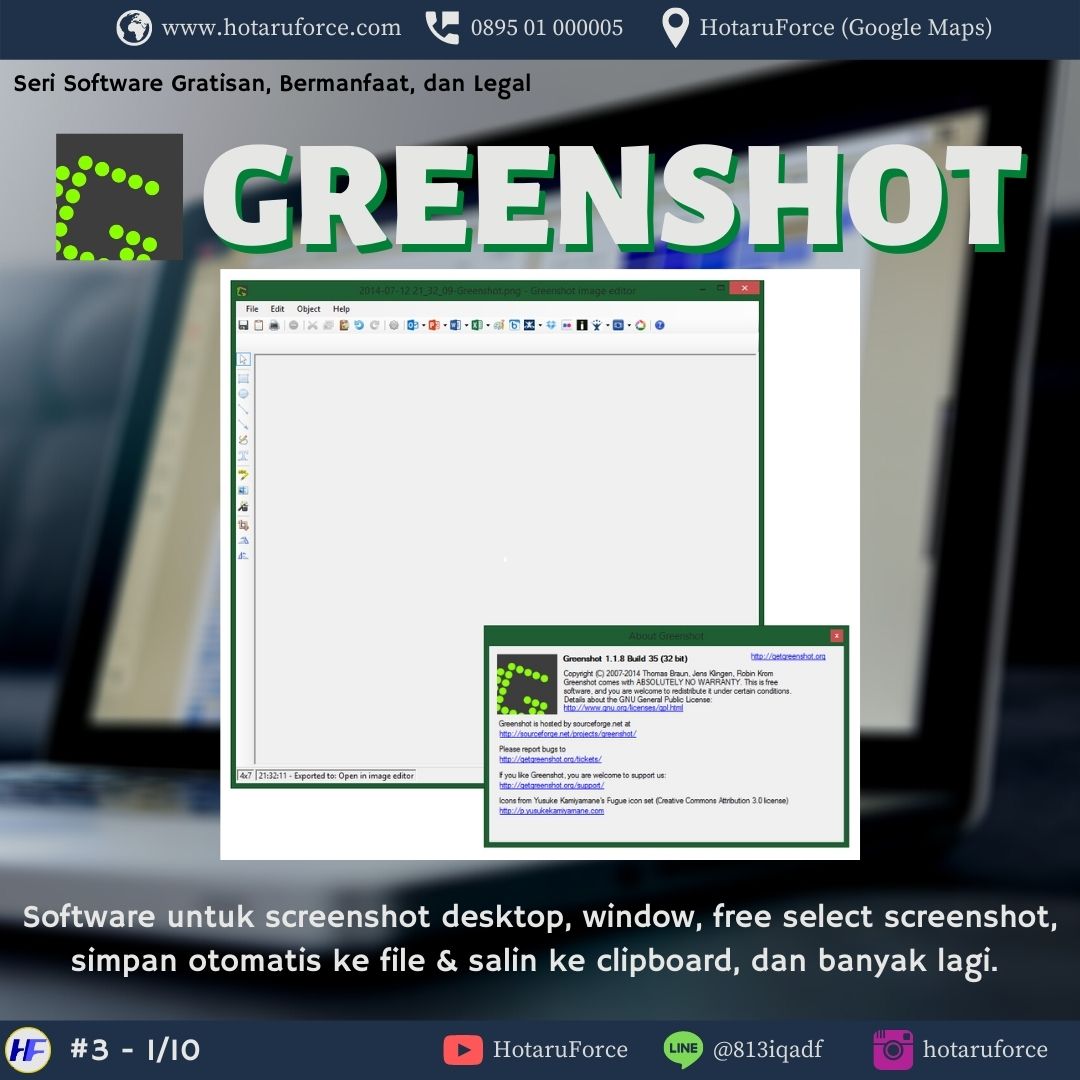 HotaruForce: Greenshot, Software Screenshot untuk Windows! - Seri ...