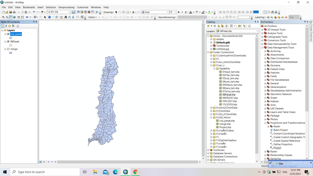 การทำ Vector model ด้วยโปรแกรม Arcmap 10.5: การสร้างแบบจำลอง Vector ...