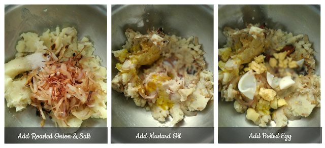 Dim Aloo Bhorta | Boiled Egg & Potato Mash - Curries & Stories