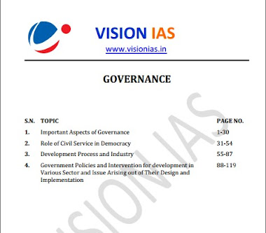 VISION IAS Mains 2021 Governance Printed Notes PDF - VISION