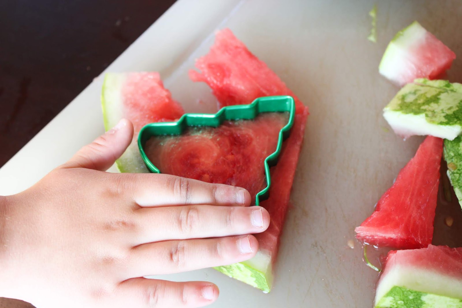 Show Me State Kate: Kids in the Kitchen-Watermelon Shapes
