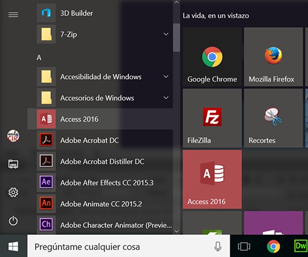 TECNOLOGÍA E INFORMÁTICA: ACTIVIDAD 2. Elementos básicos de Access 2016