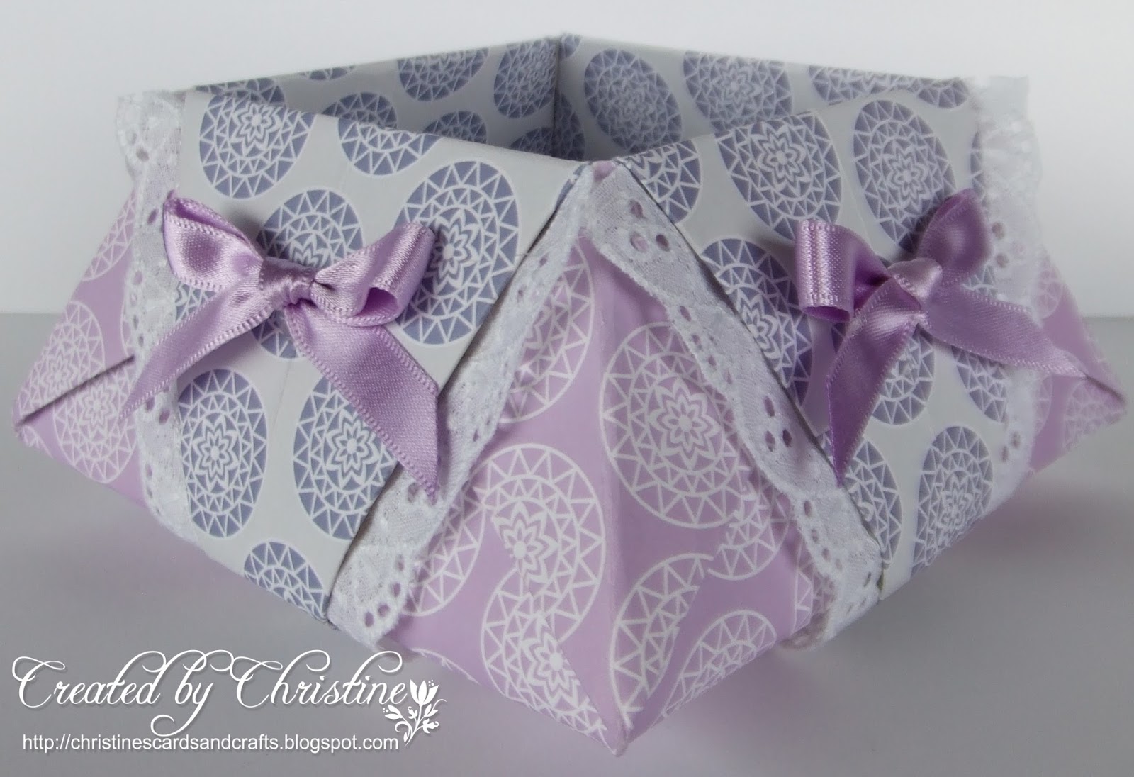 Christine's Cards and Crafts: Origami Box With Lid