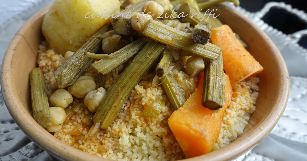 COUSCOUS RUSTIQUE BEL GUERNINA OU CHARDONS DE LA CAMPAGNE BÔNOISE POUR ...