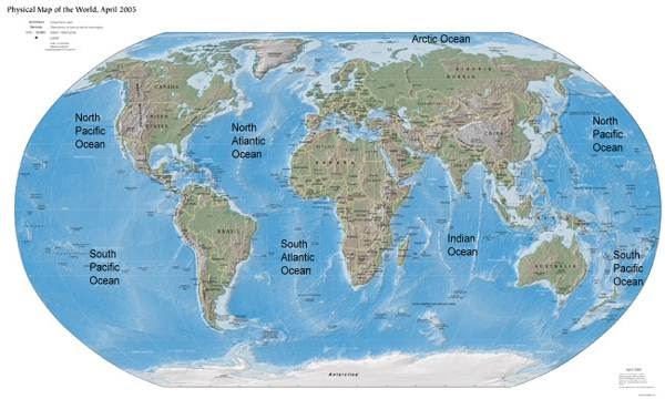 World Geography - Facts at a Glance : Oceans of the World | COMPETITION ...