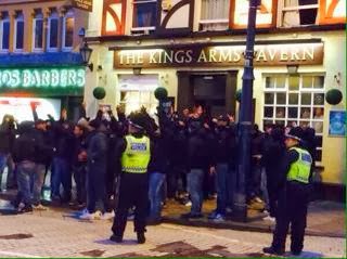 Football Hooligan Pictures: TWO MORE PICS Napoli in Swansea 20 Feb 2014