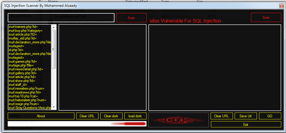 SQL Injection Scanner By Mohammed Alsaady 2019