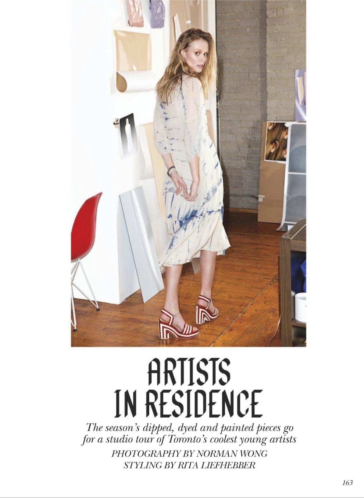 artists in residence: anna edwards by norman wong for flare june 2013 ...