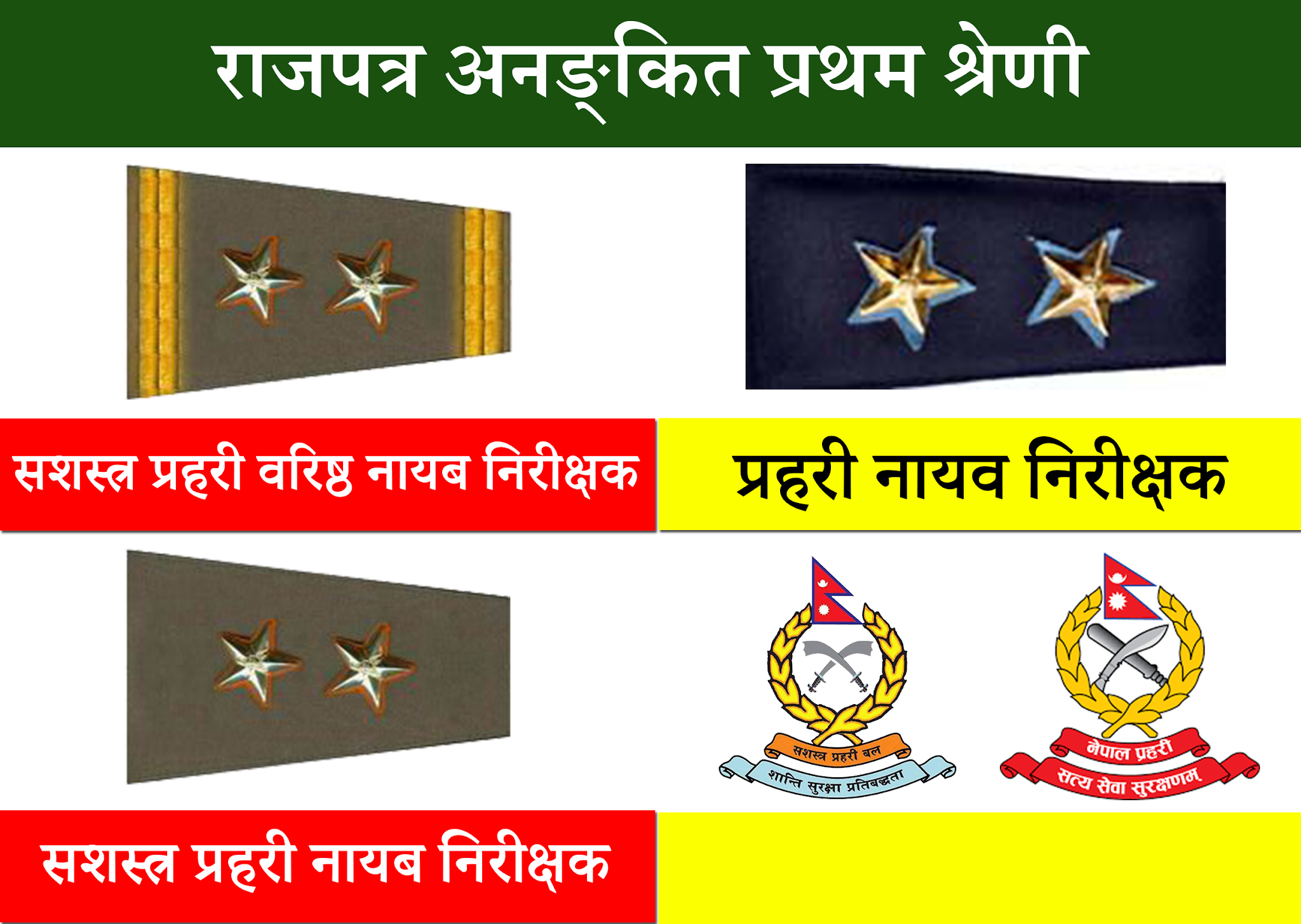 Nepal Police and Armed Police Force Rank Comparison | Chetan TM