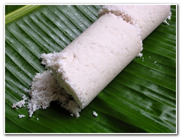 Kerala Tourism: Puttu a Rice Powder steam cake from Kerala