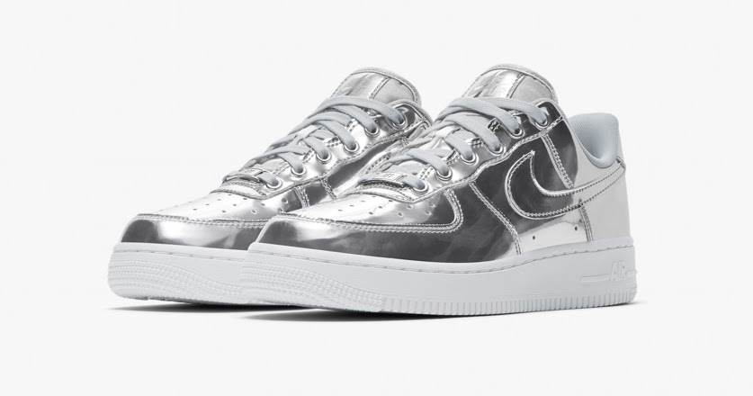 Swag Craze: First Look: Nike WMNS Air Force 1 - 'Metallic Silver'