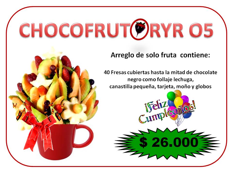 CHOCO FRUTAS RYR: CATALOGO 1 CHOCO FRUTAS RYR