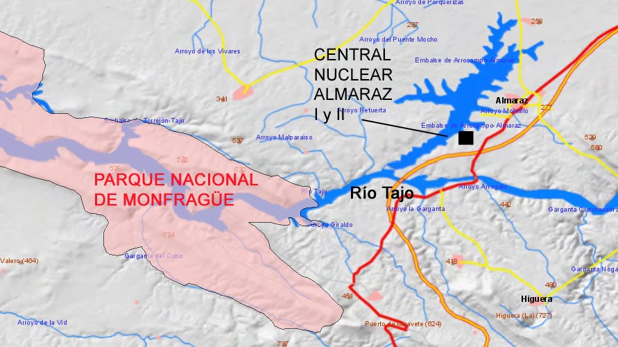 QUERENCIAS: Almaraz: dos reactores nucleares a 7 km de un Parque nacional