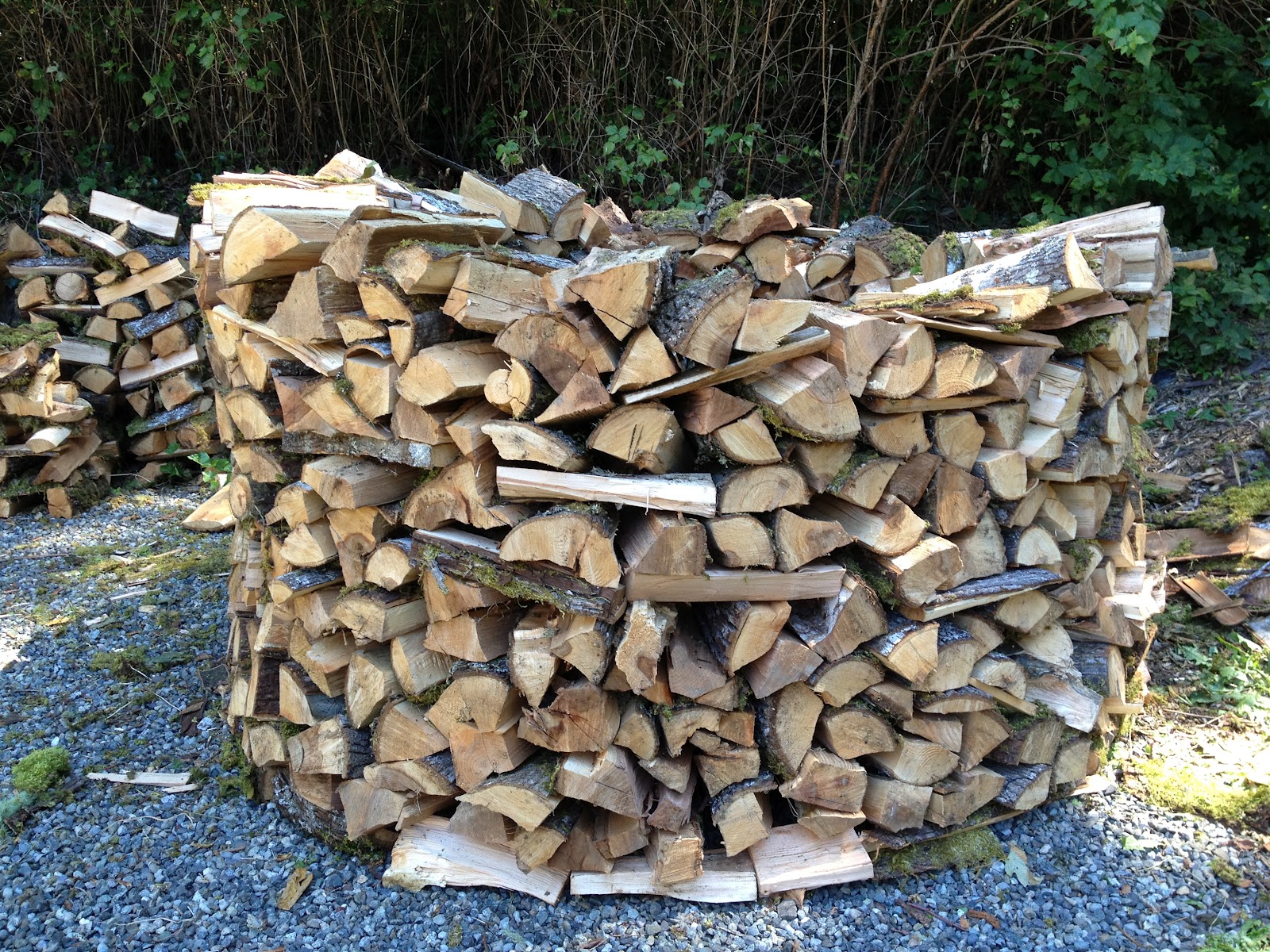 The Homesteading Experiment: Holz Hausen - Fast & Efficient Firewood Stacking