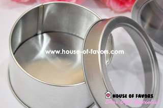 DOORGIFT STUDIO: Round Mint Tin with Glass