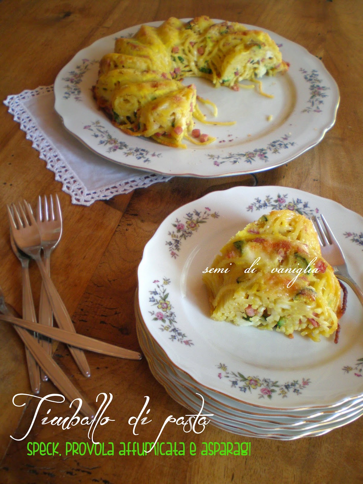 semi di vaniglia: Timballo di pasta