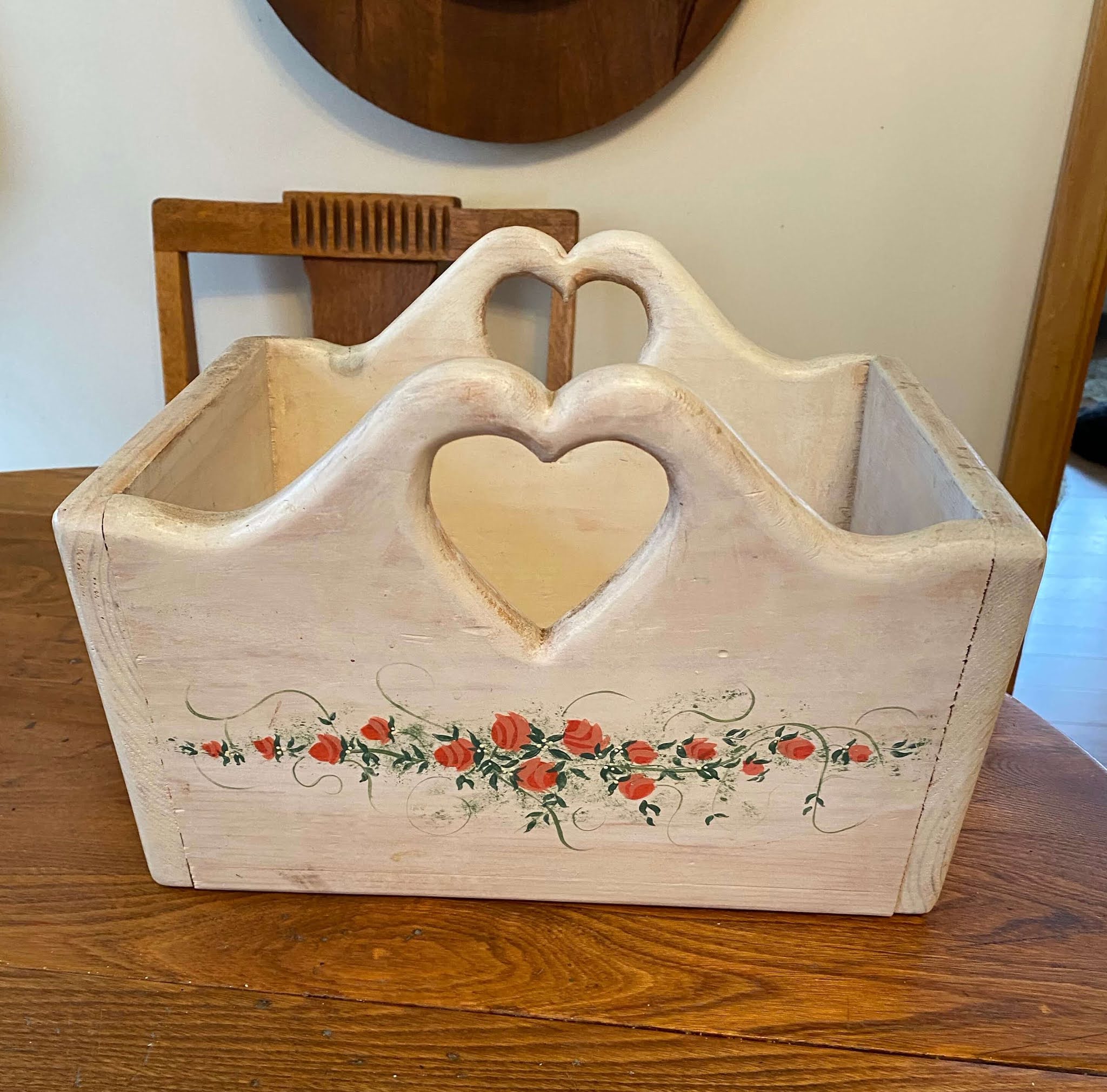 Thrift Shop Heart Cutout Box Makeover - Organized Clutter
