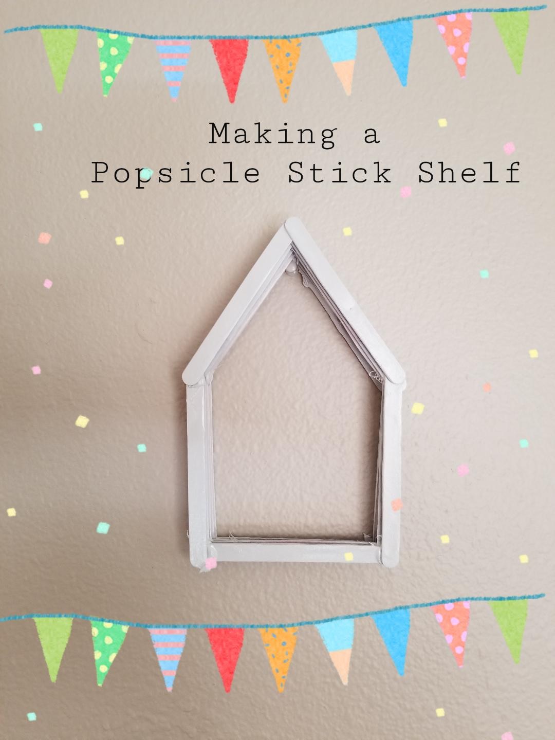Temporary Waffle: Easy and Adorable DIY Popsicle Stick Shelf
