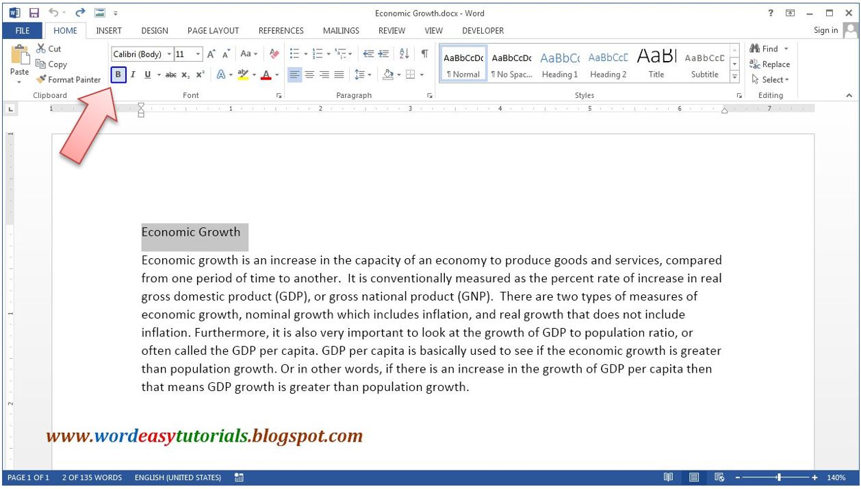 How to Create Bold, Italics and Underline Text