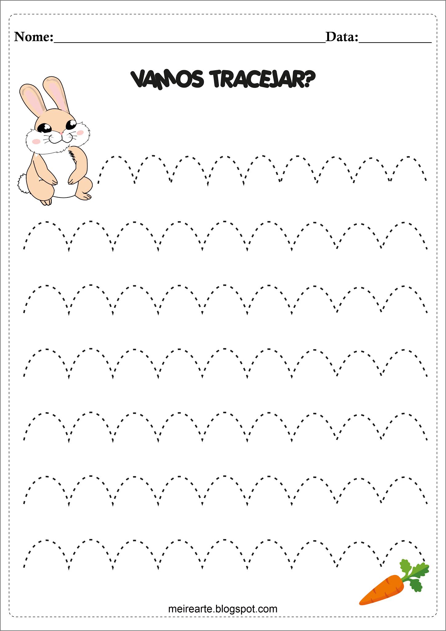Atividades e moldes: tracejado