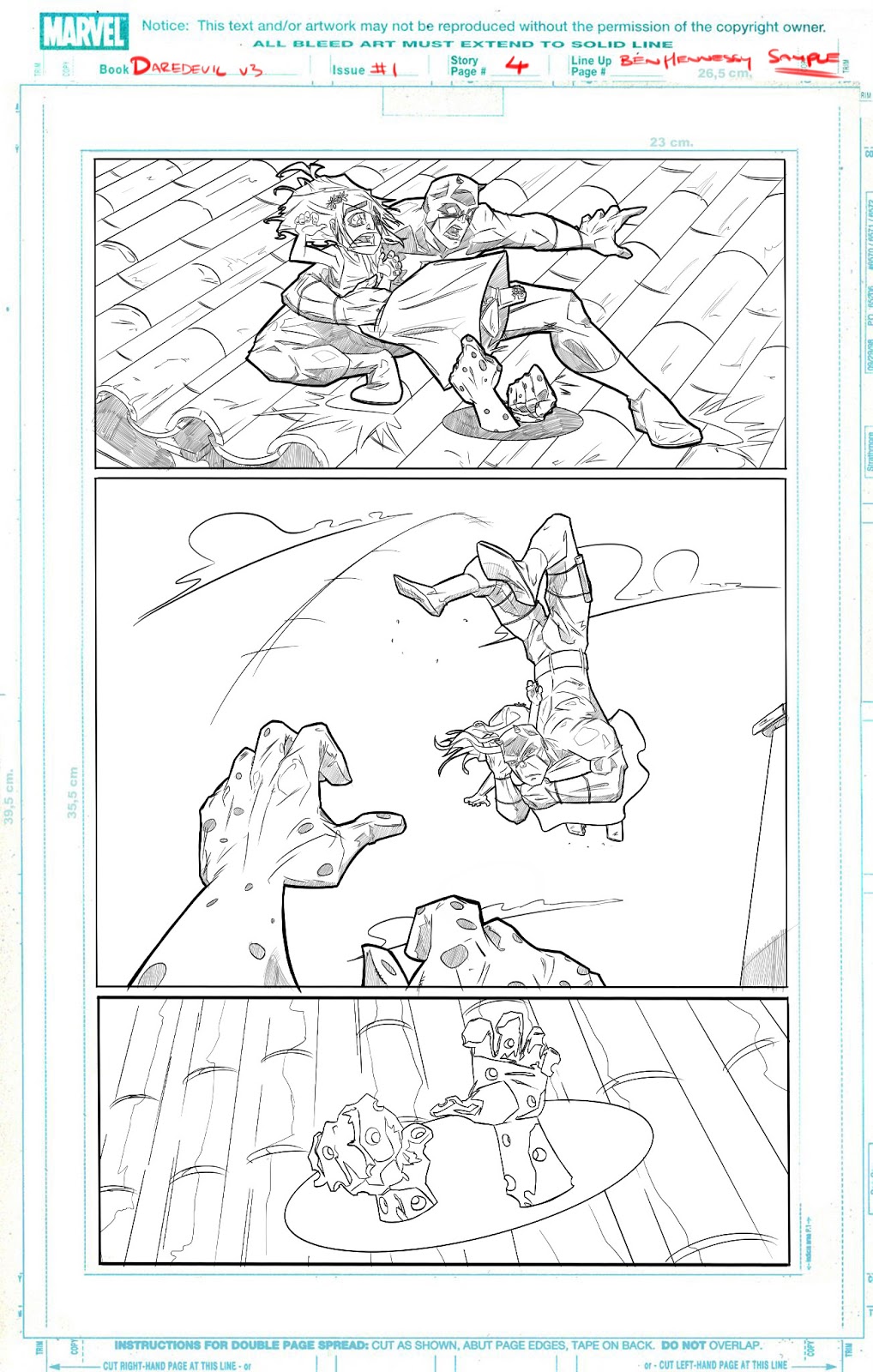 Bennessy's Blog: Sample Script - Daredevil v3 #1 written by Mark Waid