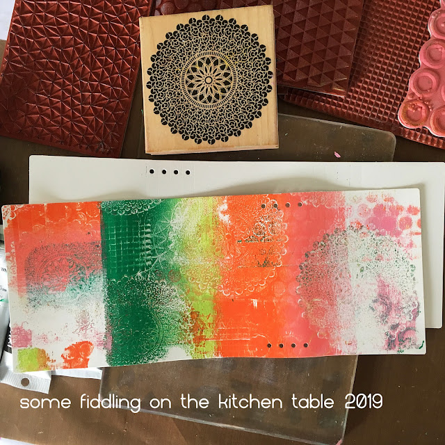 Some fiddling on the kitchen table: Wrapped Journal #6