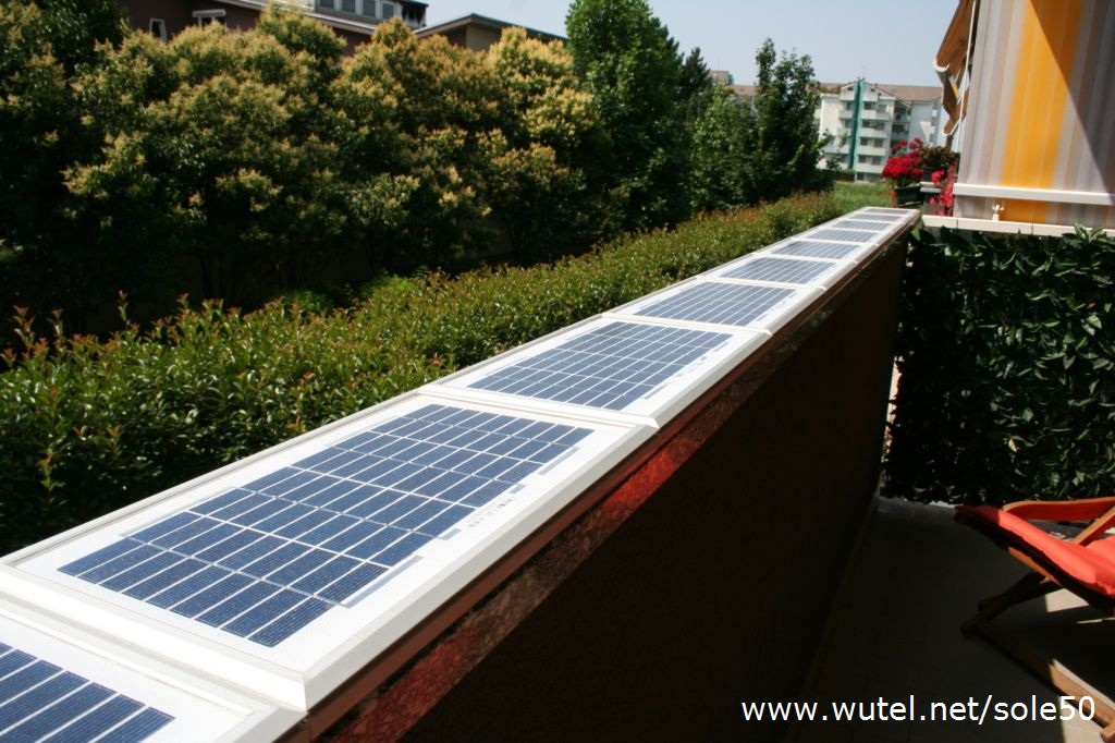 wutel.net: Impianto fotovoltaico da balcone
