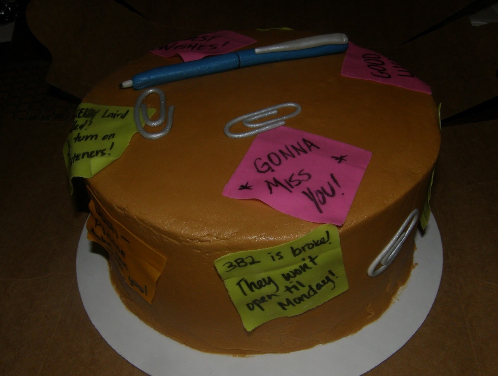 Mrs. Lydia's Kitchen: Co-worker Going Away Cake