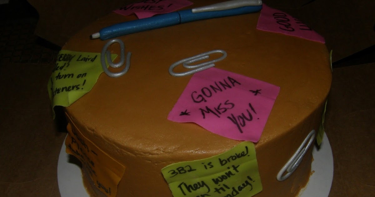 Mrs. Lydia's Kitchen: Co-worker Going Away Cake