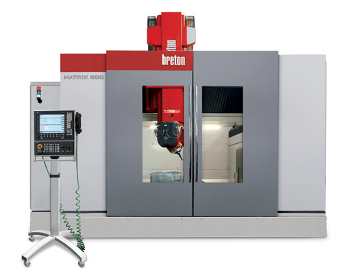 Breton Matrix 800 - CNC 5 assi per fresare acciaio, alluminio ...