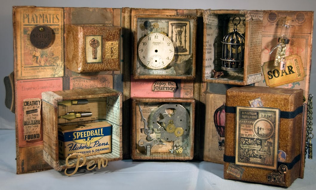 Stampensteins Castle: Tim Holtz Configurations Box Book