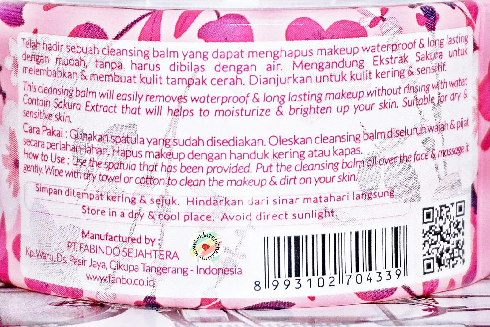 REVIEW FANBO ALL IN ONE DEEP CLEANSING BALM WITH SAKURA EXTRACT (PINK ...