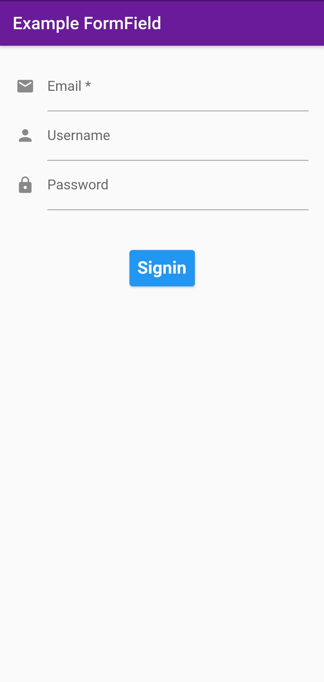 Form and TextFormField in Flutter