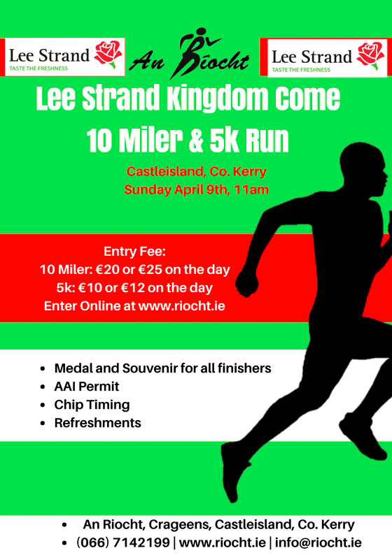 Running in Munster, Ireland: Notice...Castleisland 10 mile race & 5k ...