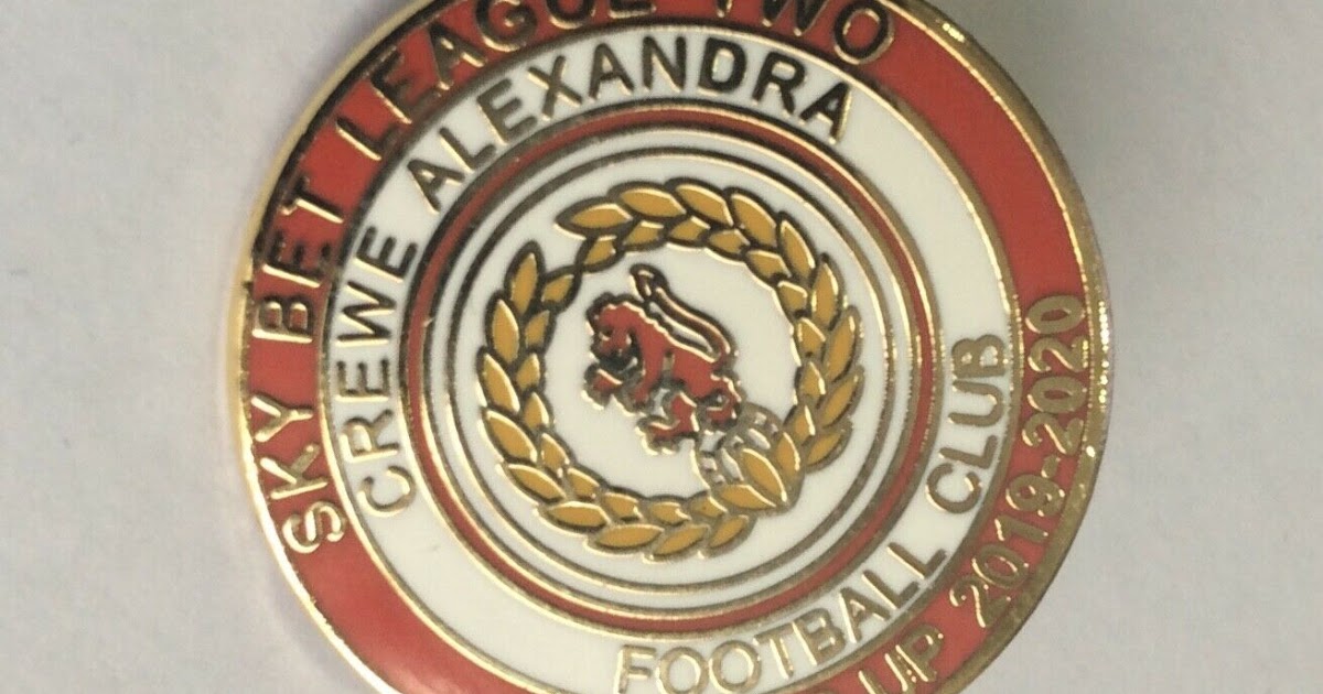 Crewe Alexandra Football Club pin badges: Promotion 2019-20 Badge set