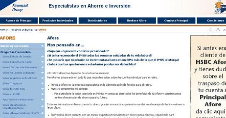 Principal Afore Tramites y Estado de Cuenta | Afores que es Rendimiento ...