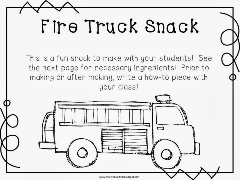 Fire Truck Snack