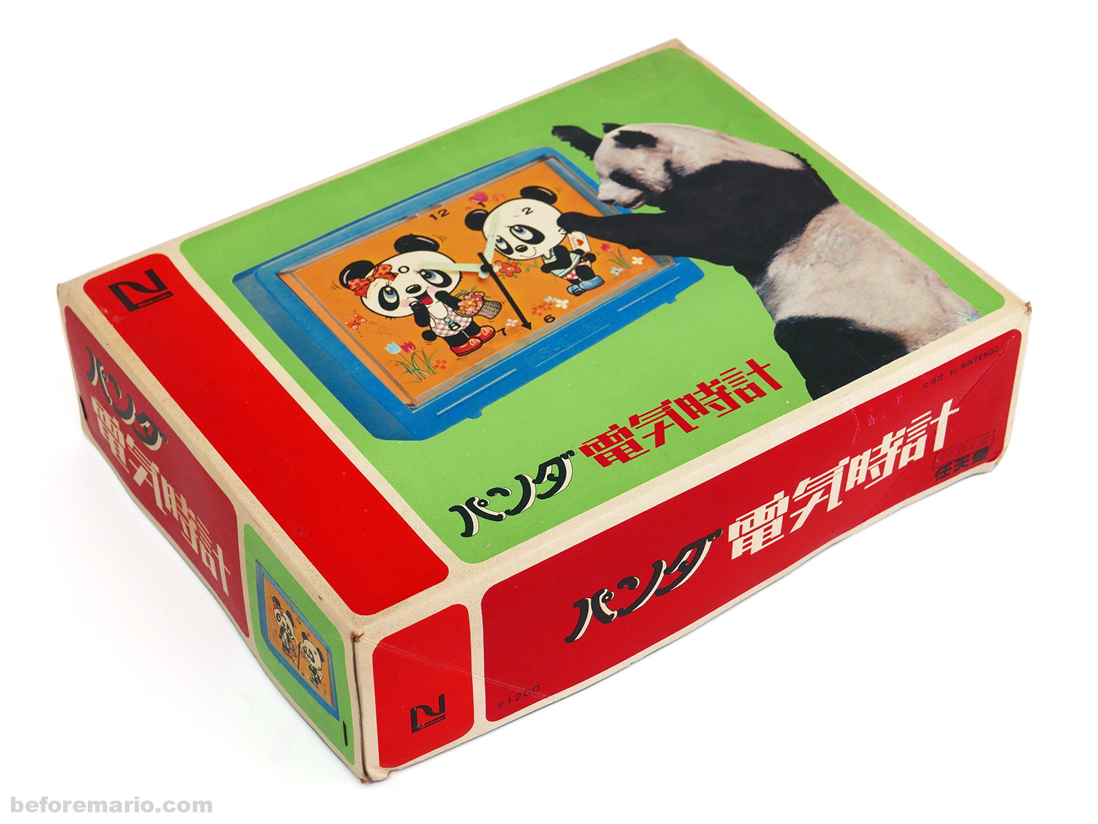 beforemario: Nintendo Panda E-clock (パンダ電気時計, 1972)