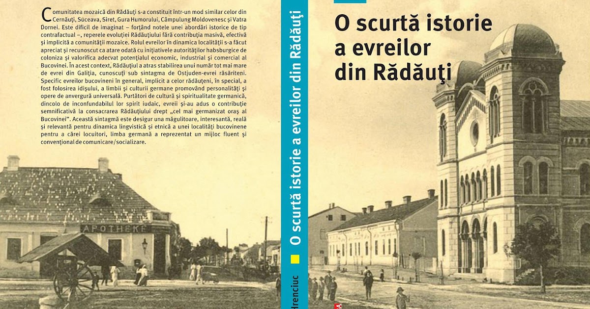 Czernowitz Book Corner: A Short History of the Jews from Radautz • O ...