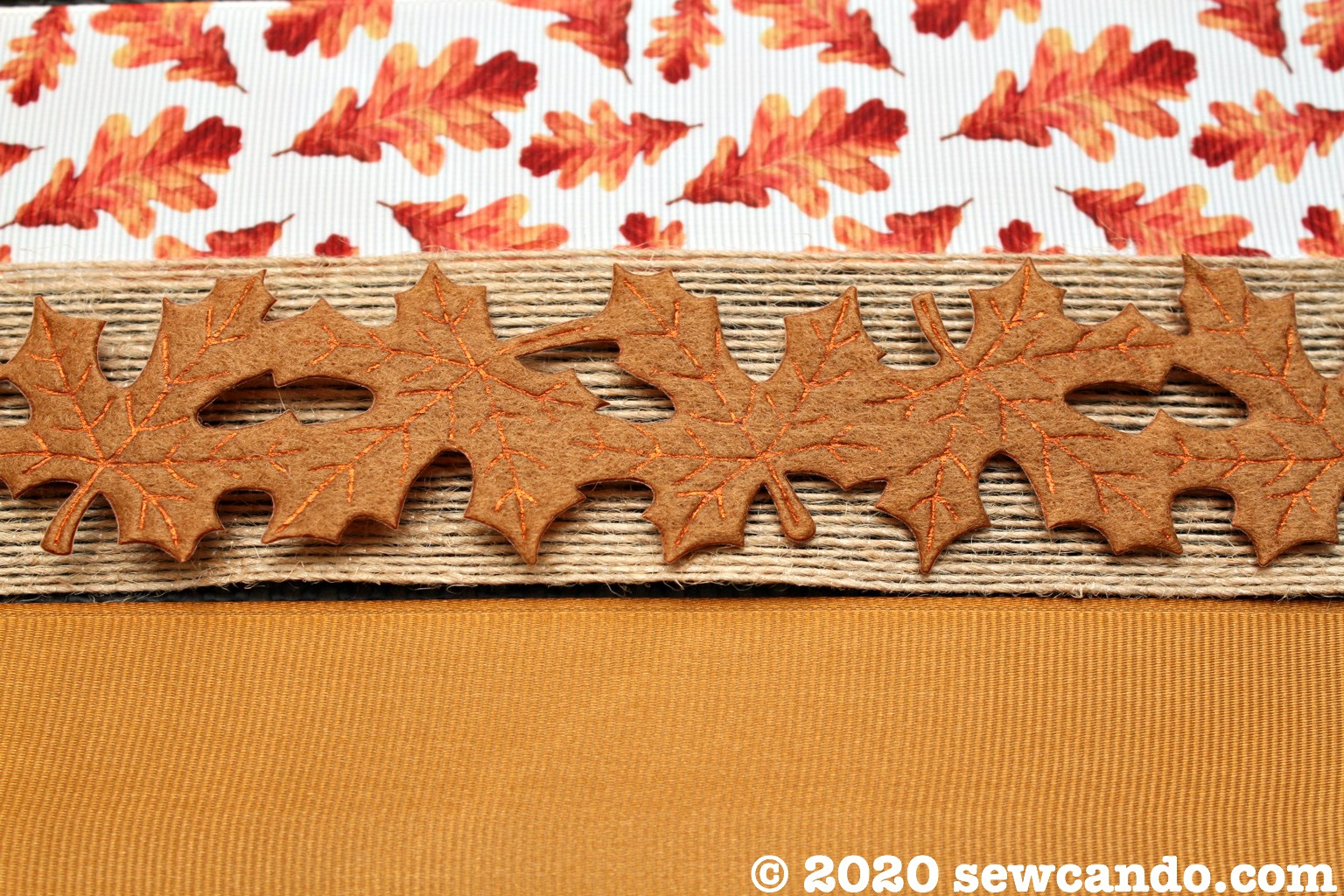 Sew Can Do: Easy Ribbon Thanksgiving Turkey Art