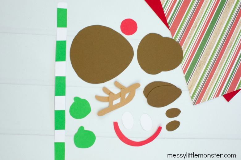 Mix and Match Paper Reindeer Craft (with printable template) - Messy ...