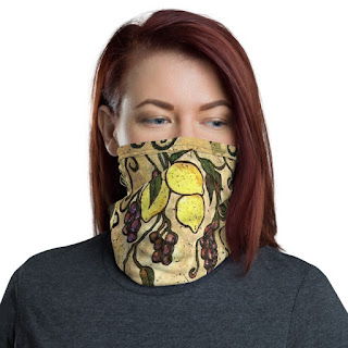 Artistic Environments: Tuscan Lemons Face Mask