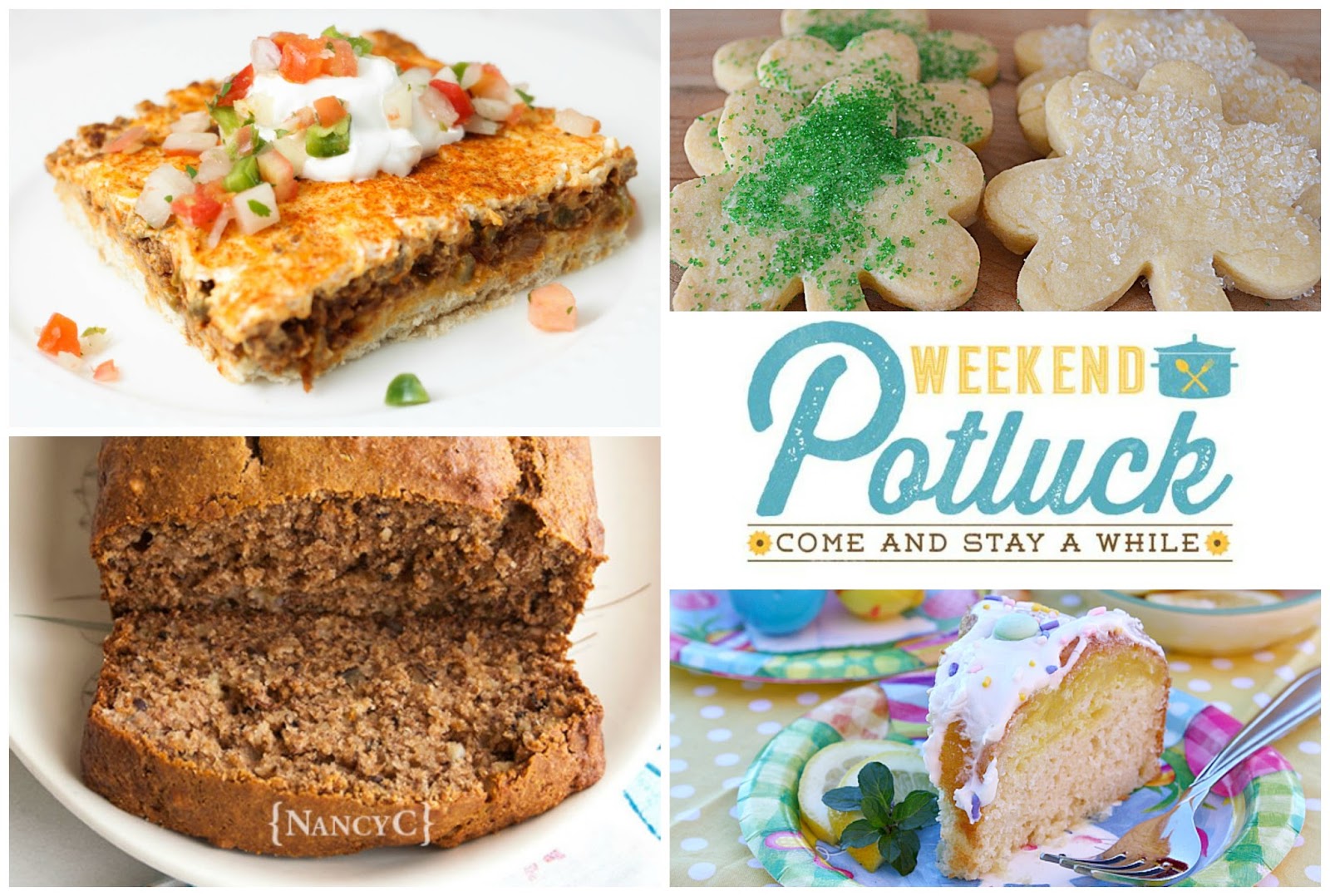 Deep Dish Taco Squares at Weekend Potluck #264 | Served Up With Love